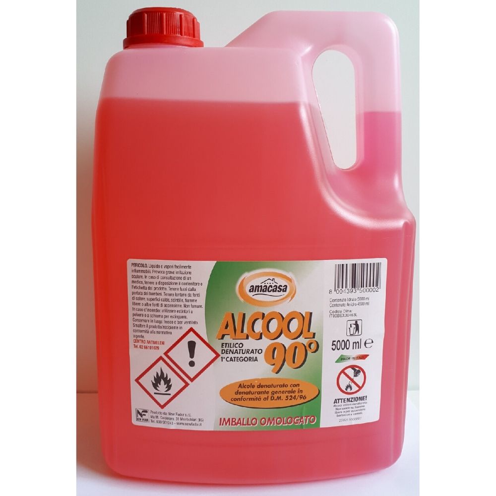Alcool Etilico Denaturato 90% Vol. – 5 lt – Maral Diffusion